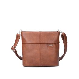 Zwei Mademoiselle M8 - Schultertasche 25 cm (sage) in cognac | Gr.: onesize