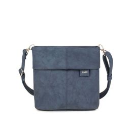 Zwei Mademoiselle M8 - Schultertasche 25 cm (sage) in nubuk-blue | Gr.: onesize