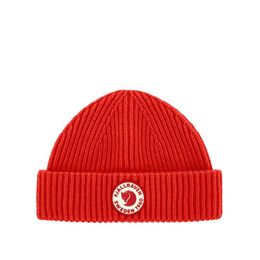 Fjällräven FJÄLLRÄVEN Lite Logo Hat - Mütze (grey) in true red | Gr.: onesize