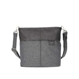 Zwei Olli OT8 - Schultertasche 25 cm (salbei) in grau | Gr.: onesize