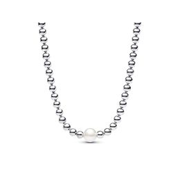 Pandora Damen-Kette S&uuml;&szlig;wasser-Zuchtperle & Kugeln Silber | Gr.: onesize