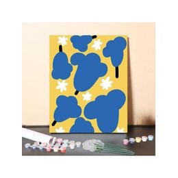 ARTNANAS DIY Malen nach Zahlen Set-"Blue Clouds" | Gr.: 40x50 mit Rahmen