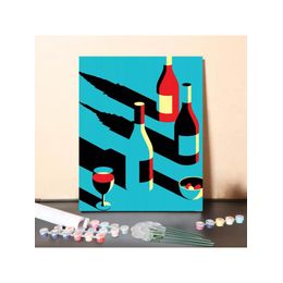 ARTNANAS DIY Malen nach Zahlen Set-"Schattenwein" | Gr.: 30x40 ohne Rahmen