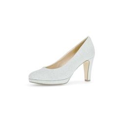 Gabor Fashion Plateau Pumps in silber | Gr.: 38