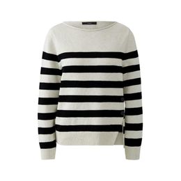 Oui Pullover in white black | Gr.: 42