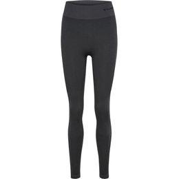 Hummel Leggings Hmlclea Multisport Damen in EBONY | Gr.: XL