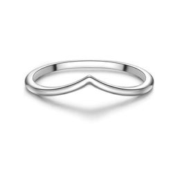 Trilani Ring Herz aus Sterling Silber in silber | Gr.: 50