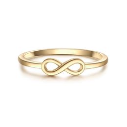 Glanzst&uuml;cke M&uuml;nchen Glanzst&uuml;cke M&uuml;nchen Ring Infinity aus Sterling Silber in gelbgold | Gr.: 60