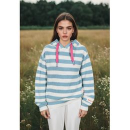 Salzhaut Hoodie VELOZIPEE in Breeze-Offwhite | Gr.: XS