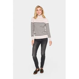 Saint Tropez Rollkragenpullover in Beige | Gr.: XL