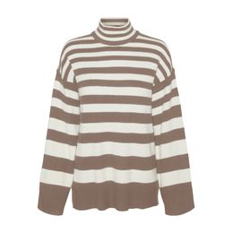 V&eacute;ro Moda Vero Moda Pullover 'HERMOSA' Damen Gr&ouml;&szlig;e XS creme / braun