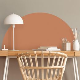 Wandtattoo Boho - Halbkreis - Rotbraun - rund Wandsticker, Wandaufkleber Terracotta Kinderzimmer Wohnzimmer Schlafzimmer Jungenzimmer