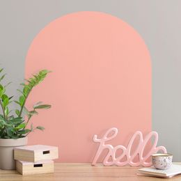 Wandtattoo Rundbogen - Apricot Aprikot Orange Rosa Wandsticker, Wandaufkleber Kinderzimmer Wohnzimmer Schlafzimmer
