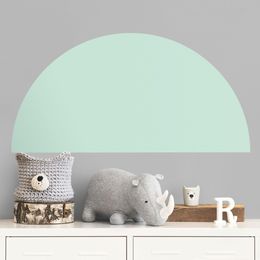 Wandtattoo Halbkreis - Pastellmint - rund Wandsticker, Wandaufkleber Kinderzimmer Wohnzimmer Schlafzimmer Jungenzimmer M&auml;dchenzimmer