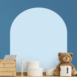 Wandtattoo Rundbogen - Pastellblau Wandsticker, Wandaufkleber Kinderzimmer Wohnzimmer Schlafzimmer Jungenzimmer