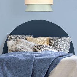 Wandtattoo Halbkreis - Dunkelblau - Wandsticker, Wandaufkleber Kinderzimmer Wohnzimmer Schlafzimmer Jungenzimmer Bettkopfteil Kopfteil Bett