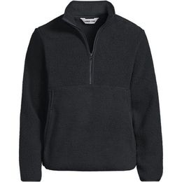 LANDS' END Teddy-Pullover mit Rei&szlig;verschluss, Herren,  Blau, Polyester, by Lands' End