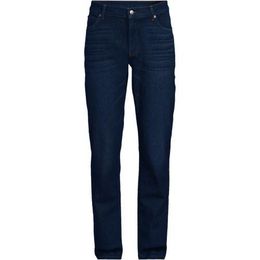 LANDS' END Stretch-Denim Jeans Straight Fit, Herren,  Blau, by Lands' End