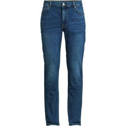 LANDS' END Stretch-Denim Jeans Straight Fit, Herren,  Blau, Baumwolle/Baumwoll-Mischung, by Lands' End