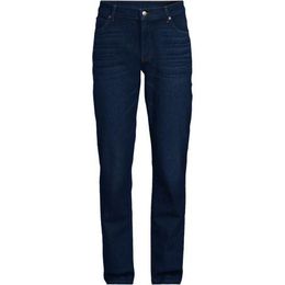 LANDS' END Stretch-Denim Jeans Straight Fit, Herren,  Blau, Baumwolle/Baumwoll-Mischung, by Lands' End