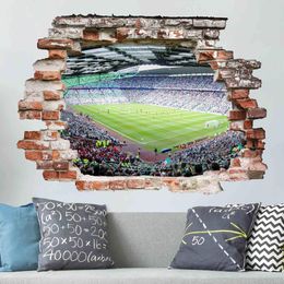 Wandtattoo Fu&szlig;ballstadion