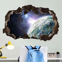 Wandtattoo Galaxy Light - Weltraum Galaxie Wandsticker, Wandaufkleber 3D-Optik Kinder Weltall Kinderzimmer Jungen Jungenzimmer Jugendzimmer