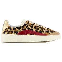 Dsquared2 Low-Top Sneaker - Dames Rider Sneaker Beige/Leo - Gr. 37 (EU) - in Braun - f&uuml;r Damen
