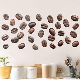 Wandtattoos No.SF770 Kaffeebohnen - Wandsticker, Wandaufkleber Kulinarisch K&uuml;che Esszimmer