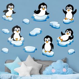 Wandtattoos Pinguin Kinderzimmer Set - Wandsticker, Wandaufkleber Kinder Kinderzimmer Baby Babyzimmer