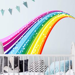 Wandtattoos Regenbogen - Rainbow Wandsticker, Wandaufkleber in S-XXL Kinder Kinderzimmer Mädchen Mädchenzimmer Babyzimmer