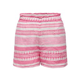 Only Shorts 'NORA' Damen Größe 34 pink / weiß