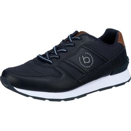 Bugatti Sneaker 'Soho' Herren Gr&ouml;&szlig;e 43 pastellblau / dunkelblau / cognac