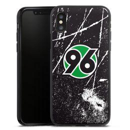 DeinDesign iPhone X Handy Silikon H&uuml;lle Case schwarz Handyh&uuml;lle Coat Of Arms H96 Hannover 96