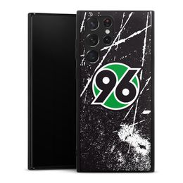 DeinDesign Galaxy S22 Ultra Handy Silikon H&uuml;lle Case schwarz Handyh&uuml;lle Coat Of Arms H96 Hannover 96