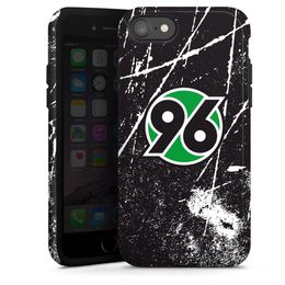DeinDesign iPhone SE (2020) Handy Panzer Handyh&uuml;lle robuste Outdoor H&uuml;lle Schutzh&uuml;lle gl&auml;nzend H96 Hannover 96 Coat Of Arms Tough Case