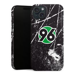 DeinDesign iPhone 15 Plus Handy Premium Case Smartphone Handyh&uuml;lle Schutzh&uuml;lle gl&auml;nzend Coat Of Arms H96 Hannover 96 Premium Case