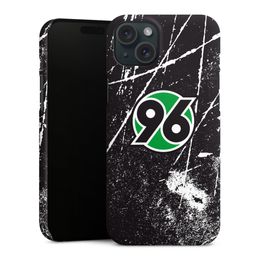 DeinDesign iPhone 15 Plus Handy Premium Case Smartphone Handyh&uuml;lle Schutzh&uuml;lle matt Coat Of Arms H96 Hannover 96 Premium Case