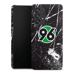 DeinDesign Galaxy A53 5G Handy Premium Case Smartphone Handyh&uuml;lle Schutzh&uuml;lle gl&auml;nzend H96 Hannover 96 Coat Of Arms Premium Case