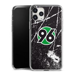 DeinDesign iPhone 11 Pro Max Handy Silikon H&uuml;lle Case transparent Handyh&uuml;lle H96 Hannover 96 Coat Of Arms Silikon Case