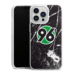 DeinDesign iPhone 13 Pro Handy Silikon H&uuml;lle Case wei&szlig; Handyh&uuml;lle Coat Of Arms H96 Hannover 96 Silikon Case
