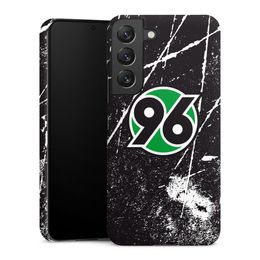 DeinDesign Galaxy S22 Handy Premium Case Smartphone Handyh&uuml;lle Schutzh&uuml;lle matt Coat Of Arms H96 Hannover 96 Premium Case