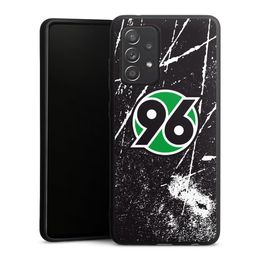 DeinDesign Galaxy A52s 5G Handy Premium Silikon H&uuml;lle Handyh&uuml;lle schwarz Case Coat Of Arms H96 Hannover 96 Silikon Premium Case