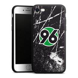 DeinDesign iPhone SE (2020) Handy Premium Silikon H&uuml;lle Handyh&uuml;lle schwarz Case Coat Of Arms H96 Hannover 96 Silikon Premium Case