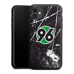 DeinDesign iPhone 11 Handy Premium Silikon H&uuml;lle Handyh&uuml;lle schwarz Case Coat Of Arms H96 Hannover 96 Silikon Premium Case