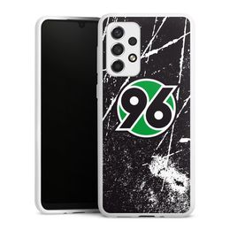DeinDesign Galaxy A33 5G Handy Silikon H&uuml;lle Case wei&szlig; Handyh&uuml;lle H96 Hannover 96 Coat Of Arms Silikon Case