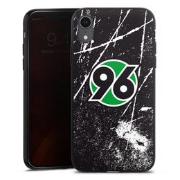 DeinDesign iPhone Xr Handy Silikon H&uuml;lle Case schwarz Handyh&uuml;lle Coat Of Arms H96 Hannover 96