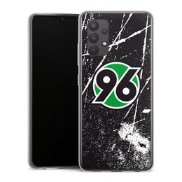 DeinDesign Galaxy A32 4G Handy Silikon H&uuml;lle Case transparent Handyh&uuml;lle Coat Of Arms H96 Hannover 96 Silikon Case