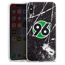 DeinDesign iPhone Xs Max Handy Silikon H&uuml;lle Case transparent Handyh&uuml;lle Coat Of Arms H96 Hannover 96 Silikon Case