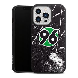 DeinDesign iPhone 13 Pro Handy Premium Silikon H&uuml;lle Handyh&uuml;lle schwarz Case Coat Of Arms H96 Hannover 96 Silikon Premium Case