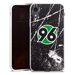 DeinDesign iPhone Xr Handy Silikon H&uuml;lle Case wei&szlig; Handyh&uuml;lle Coat Of Arms H96 Hannover 96 Silikon Case